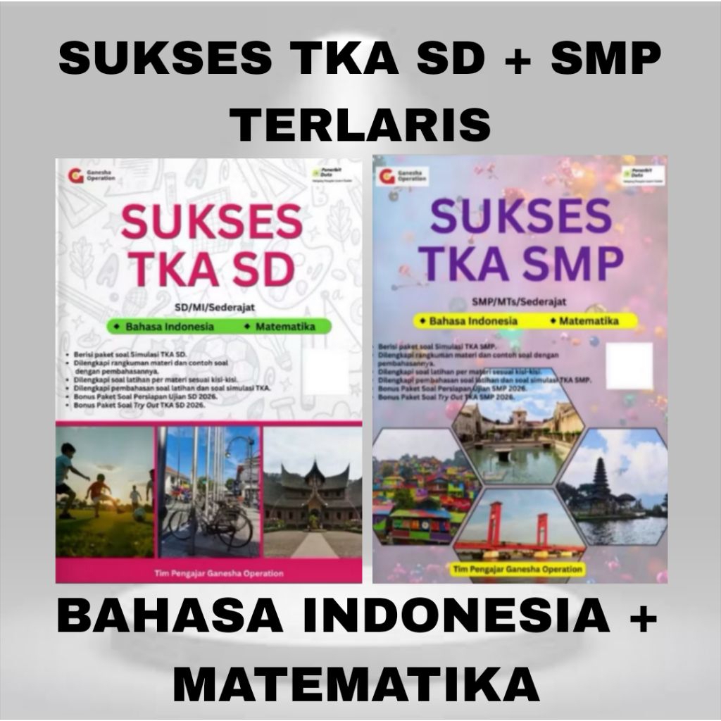Jual BUKU SUKSES TKA SD SMP BAHASA INDONESIA MATEMATIKA TERLARIS ...