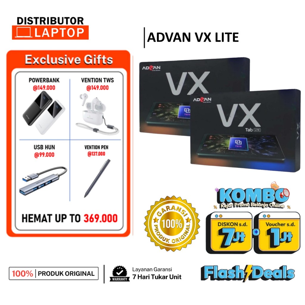 Jual Advan TAB VX Lite 6/128GB Neo 4/128GB X Advan TABLET A10 Wifi 4 ...