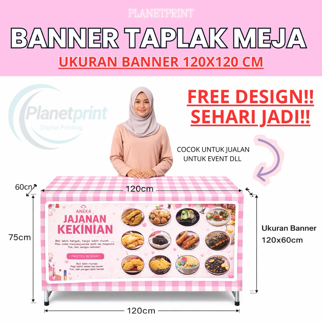 Jual CETAK BANNER TAPLAK MEJA || SPANDUK TAPLAK MEJA || BANNER MEJA ...