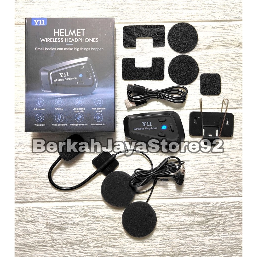 Jual Intercom helm Y11 Bluetooth helmet headset | Shopee Indonesia