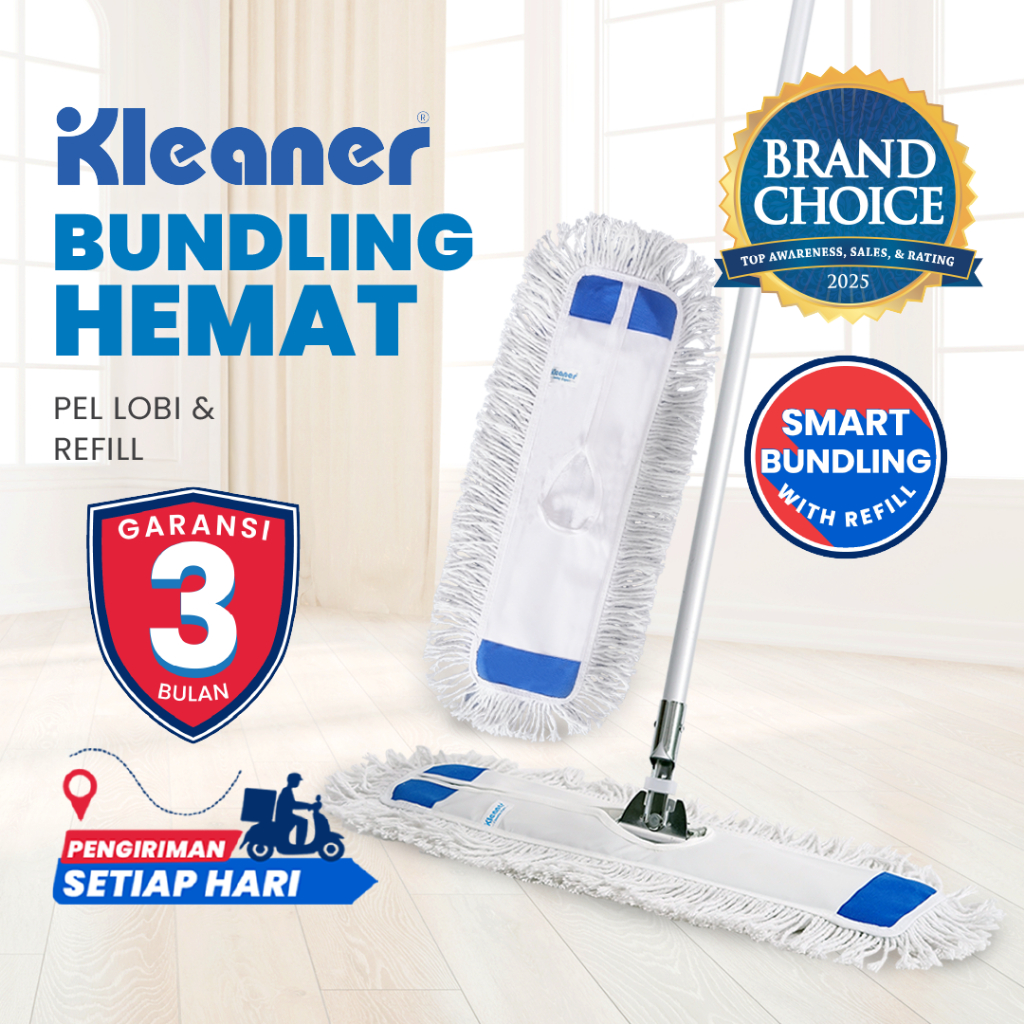 Jual Kleaner Bundling Alat Pel 60 Cm Lobby Duster Floor Mop Pembersih ...