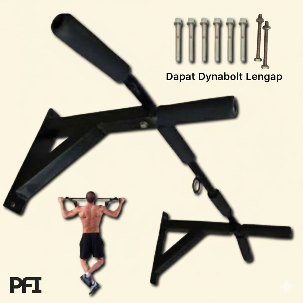 Jual Alat Latihan Olahraga Pull Up Bar 6 Grip Pasang Di Dinding ...