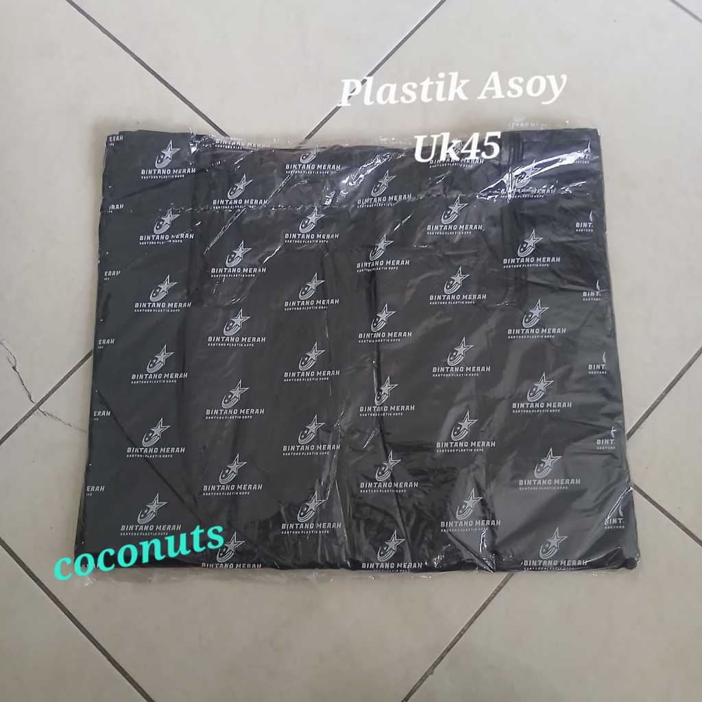 Jual Plastik Asoy Kresek Jumbo Uk 45 Warna Hitam / Warna Cantik 1 Pack ...