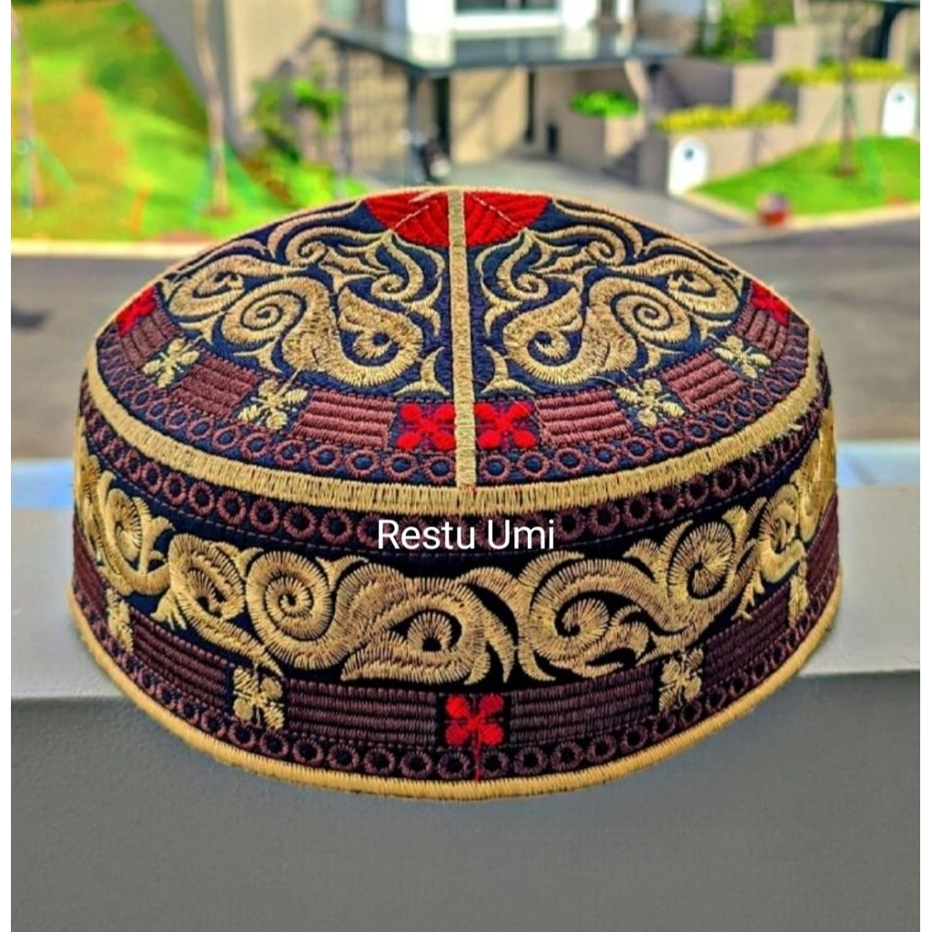 Jual peci pakistan exclusive motif terbaru 2026 Peci kopiah pria dewasa ...