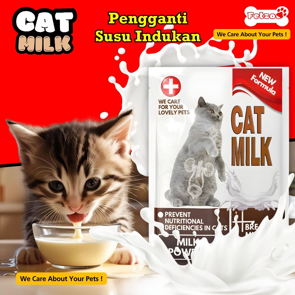 Jual Susu Kucing Cat Milk 20gr (1 SACHET)) Bagus Untuk Anak Kucing Baru ...