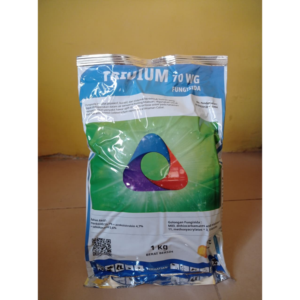 Jual Fungisida Tridium 70WG Kemasan 1Kg Triple Aksi Pengendali Pathek ...