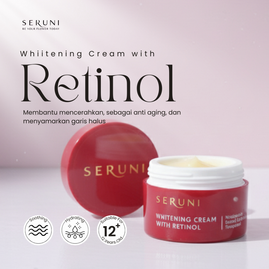 Jual Seruni - Whitening Cream With Retinol - Untuk Membantu Menyamarkan ...