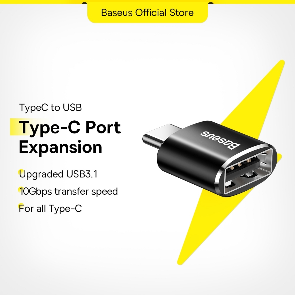 Jual Baseus OTG USB Hub Mini Type-C Female to USB Male Adapter ...