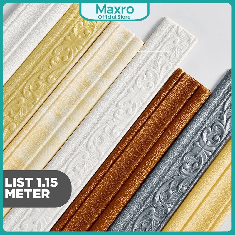 Jual Maxro - Wall Border List 3D Foam /Wallpaper Dinding List Stiker1 ...