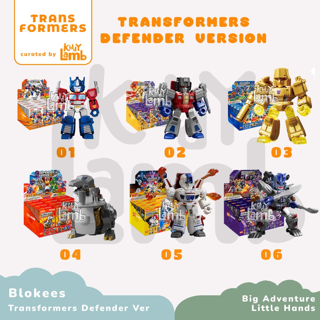 Jual [BLIND BOX] Blokees Transformers Defender Version 01 02 & 03 ...
