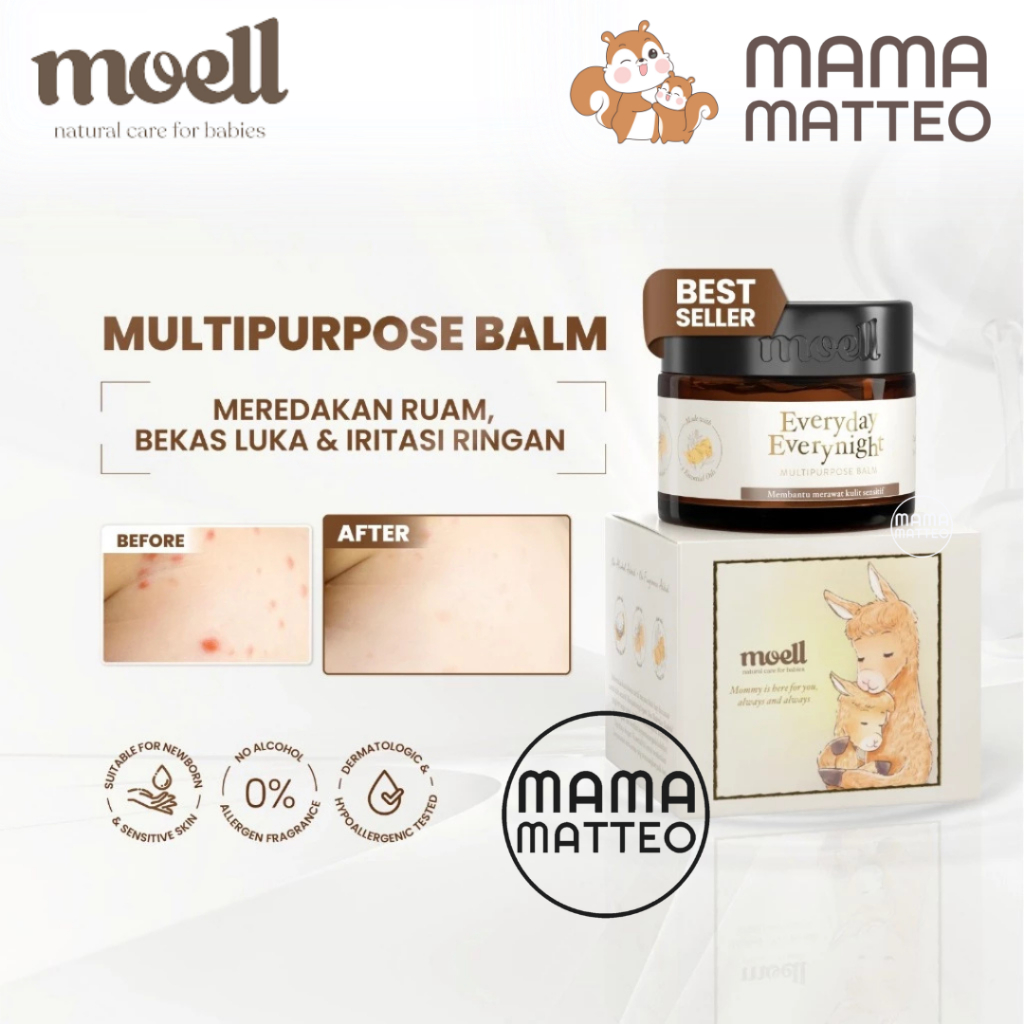 Jual MOELL Everyday Everynight Multipurpose Balm 30gr / Balm Anti Ruam ...