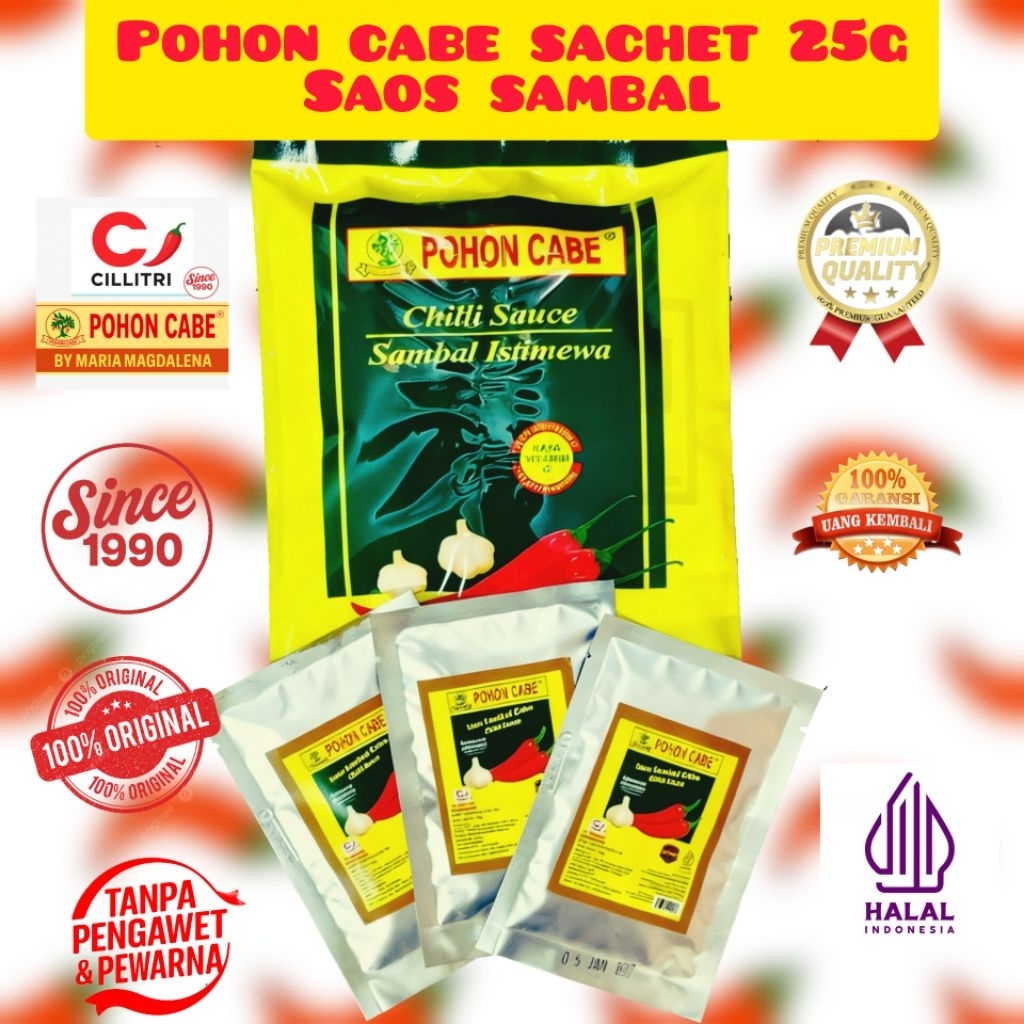 Jual POHON CABE SACHET 25G X 10 SACHET | Shopee Indonesia