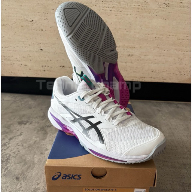 Jual Sepatu Tenis Asics Solution Speed FF4 White Digital Sakura Men ...