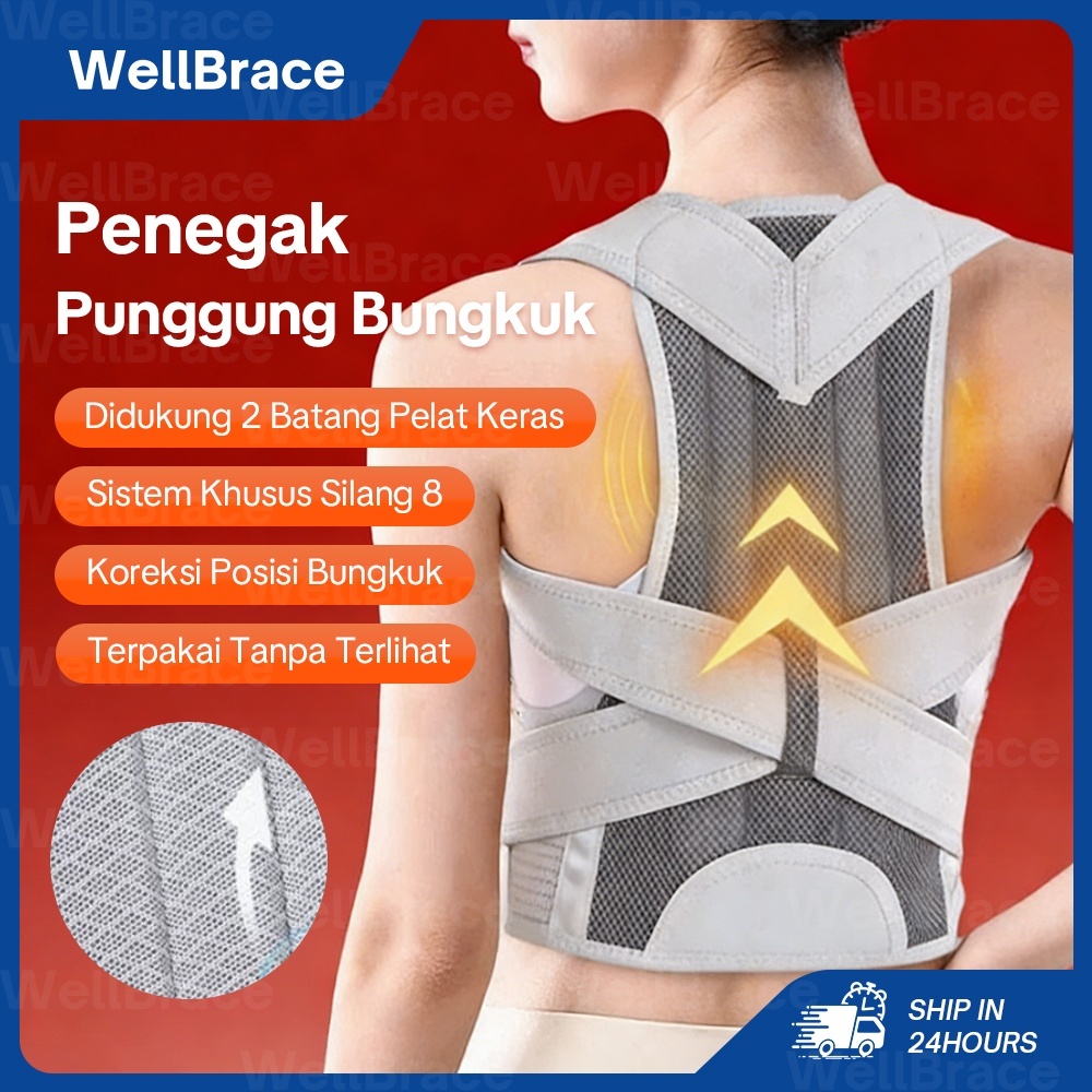 Jual Korset Penyangga Penegak Punggung Bungkuk Penyangga Tulang ...