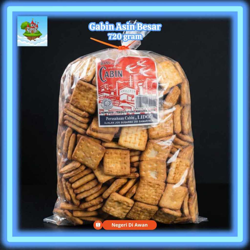 Jual Biskuit Gabin Asin LIDO Samarinda Kemasan Besar 720gr - Khas ...