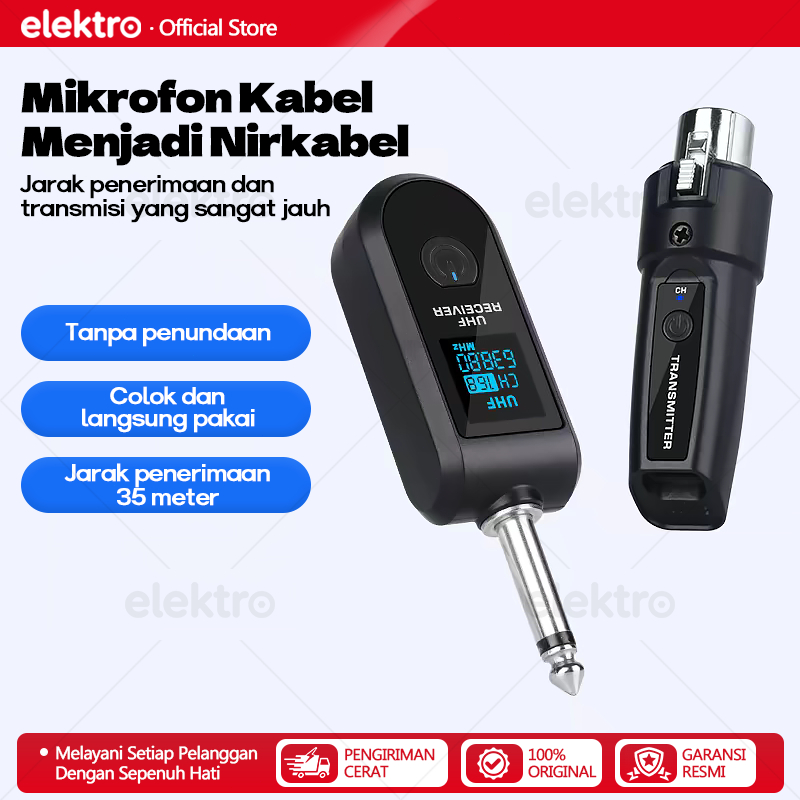 Jual Set Wireless Mic UHF Untuk Upgrade Mic Kabel Jadi Nirkabel Signal ...