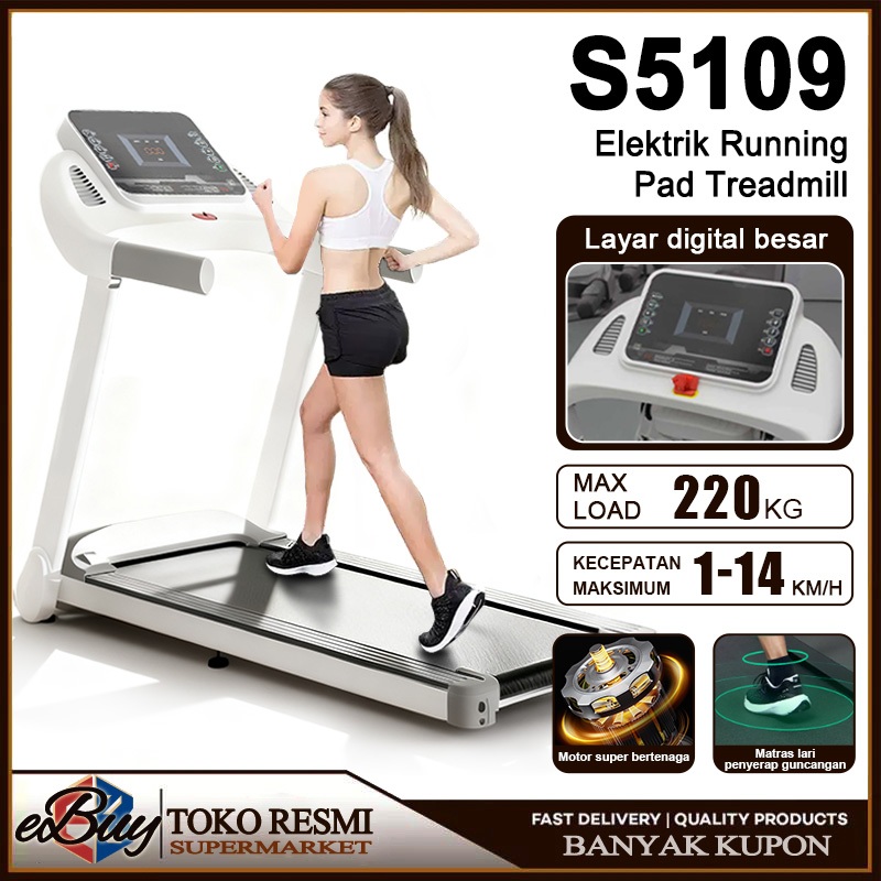 Jual e-Buy ElectriK Running Padtreadmill Gym Treadmill Treadmill ...