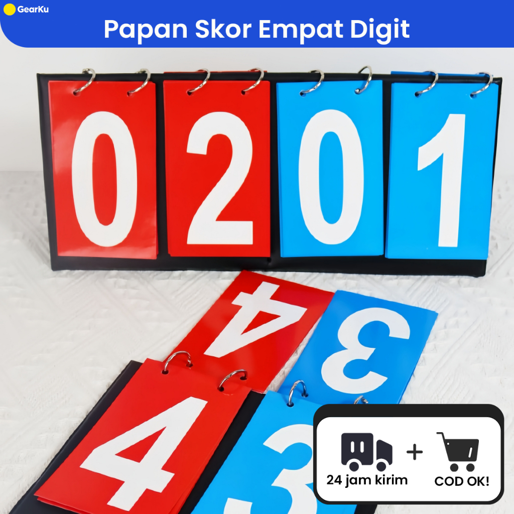 Jual Papan Score Futsal & Papan Skor Voli 4 Digit Portable - Score ...