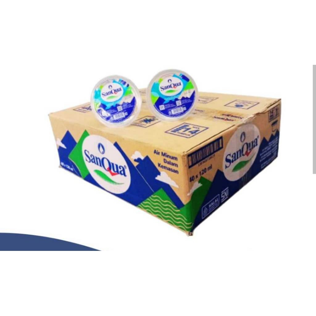 Jual Satu Dus Sanqua gelas kemasan mini 120ml | Shopee Indonesia