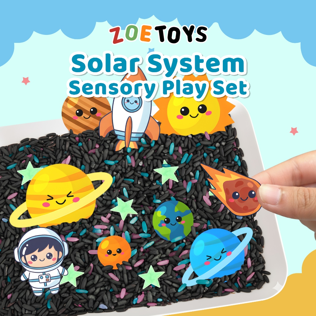 Jual Zoetoys The Solar System Sensory Activity Kit Poster Montessori ...