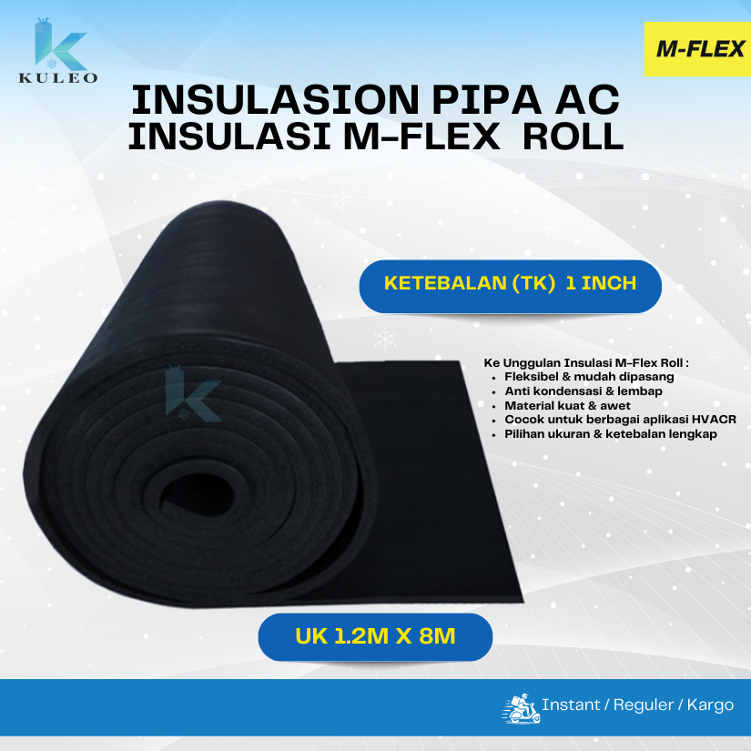 Jual Insulasi M-Flex Roll 1” - Insulasi AC M-Flex Roll 1inch | Isolasi ...