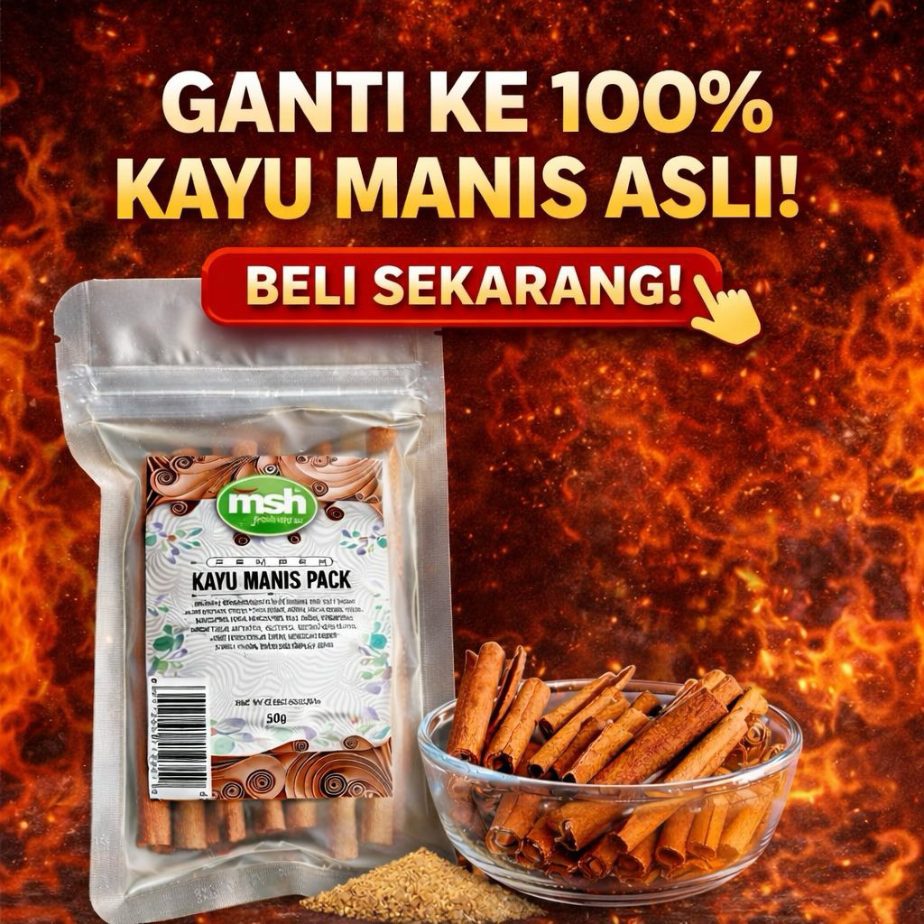 Jual MSH kayu Manis Pack 50 g , Kayu Manis Asli , Kayu Manis Original ...