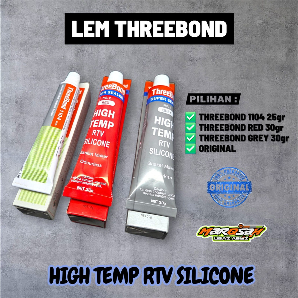 Jual LEM THREEBOND LEM GASKET MAKER 25GRAM 30GRAM RED GREY SUPER SEALER ...