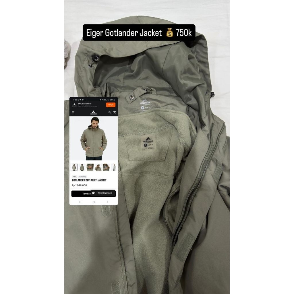 Jual Eiger Gotlander Jacket | Shopee Indonesia