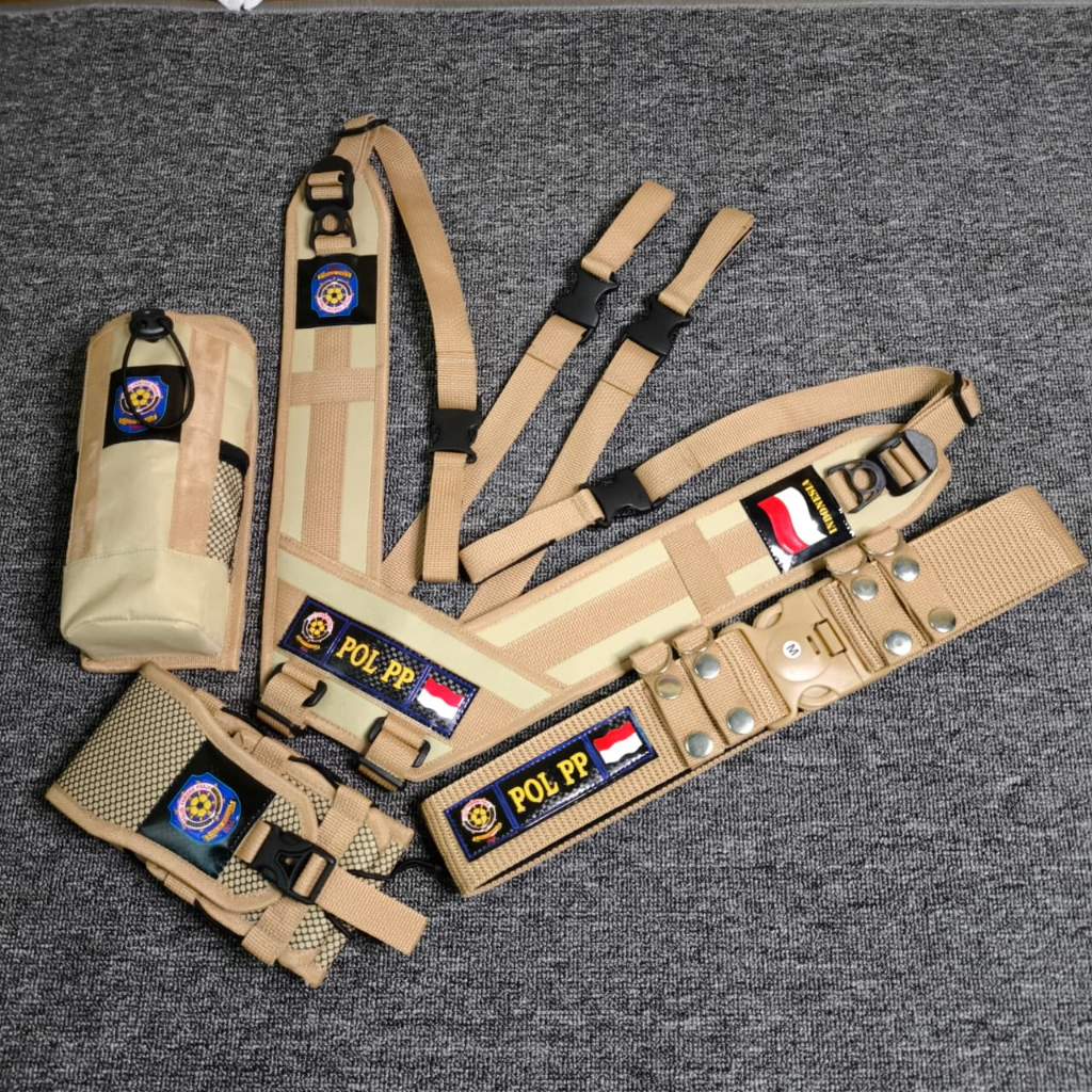 Jual Kopel Pol Pp 1 Set 4 Item Lengkap Tactical Cream Terbaru | Shopee ...