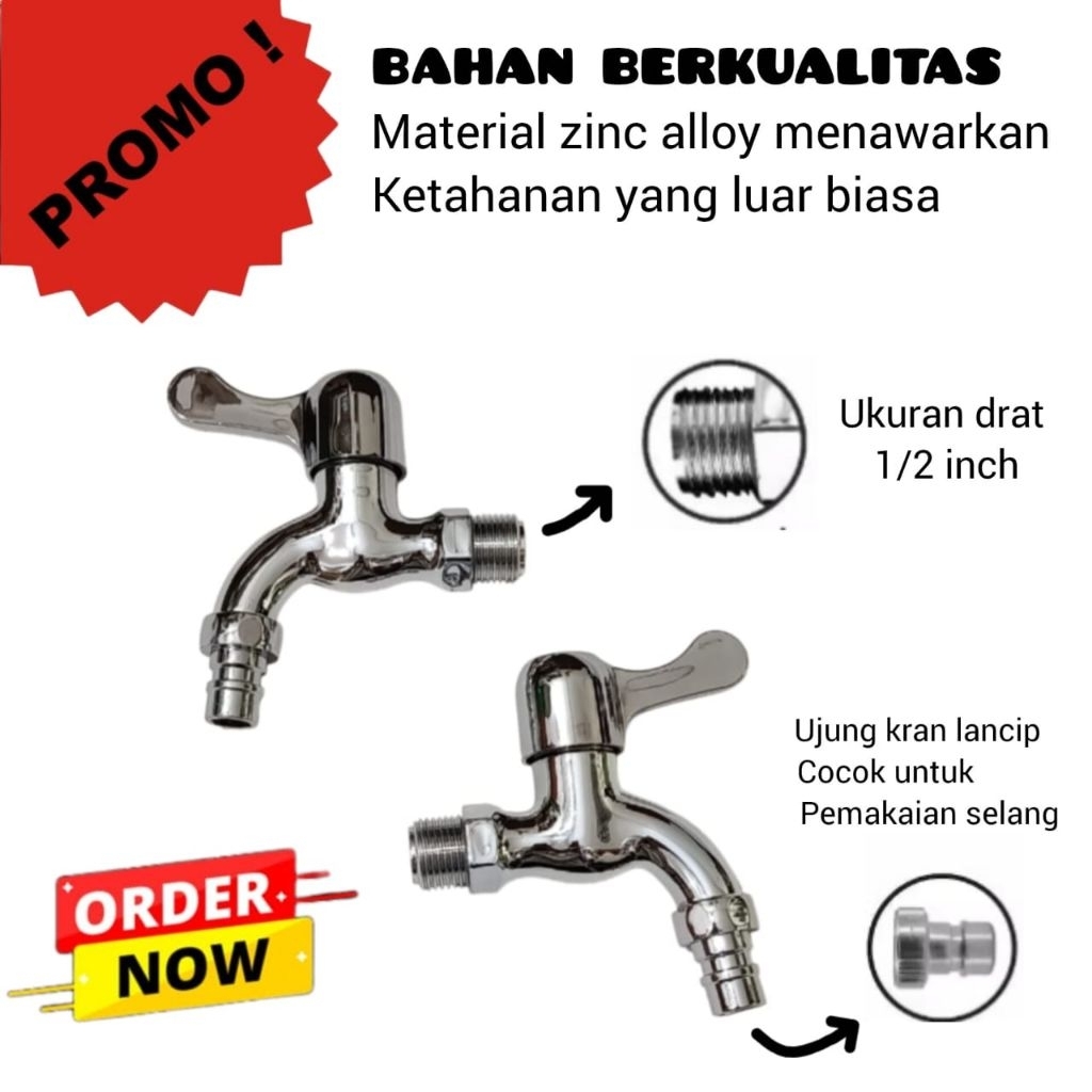 Jual Kran Keran Air Tembok Tancap Tembok Kran Jempol Air Bahan ...
