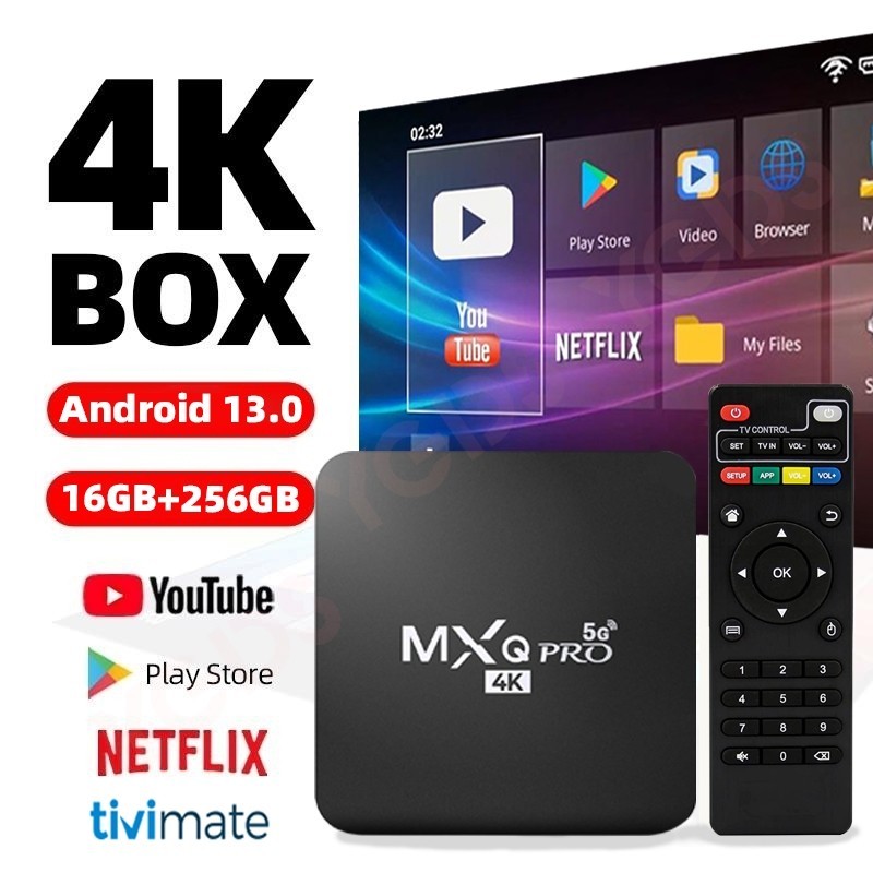 Jual PROMO Android Tv Box MXQ Pro Android 13.0os 2.4G WIFI 16gb Ram ...