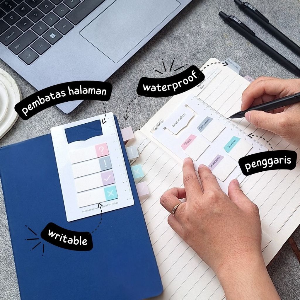 Jual Zumoo Pages Sticky Notes Index Memo Penanda Halaman dan Pembatas ...