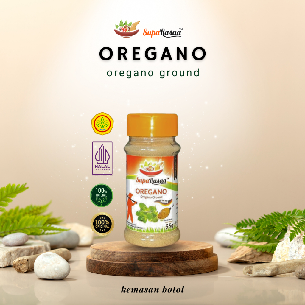 Jual Bumbu Dapur Oregano Bubuk SupaRasaa dengan Kemasan Botol 35Gr ...