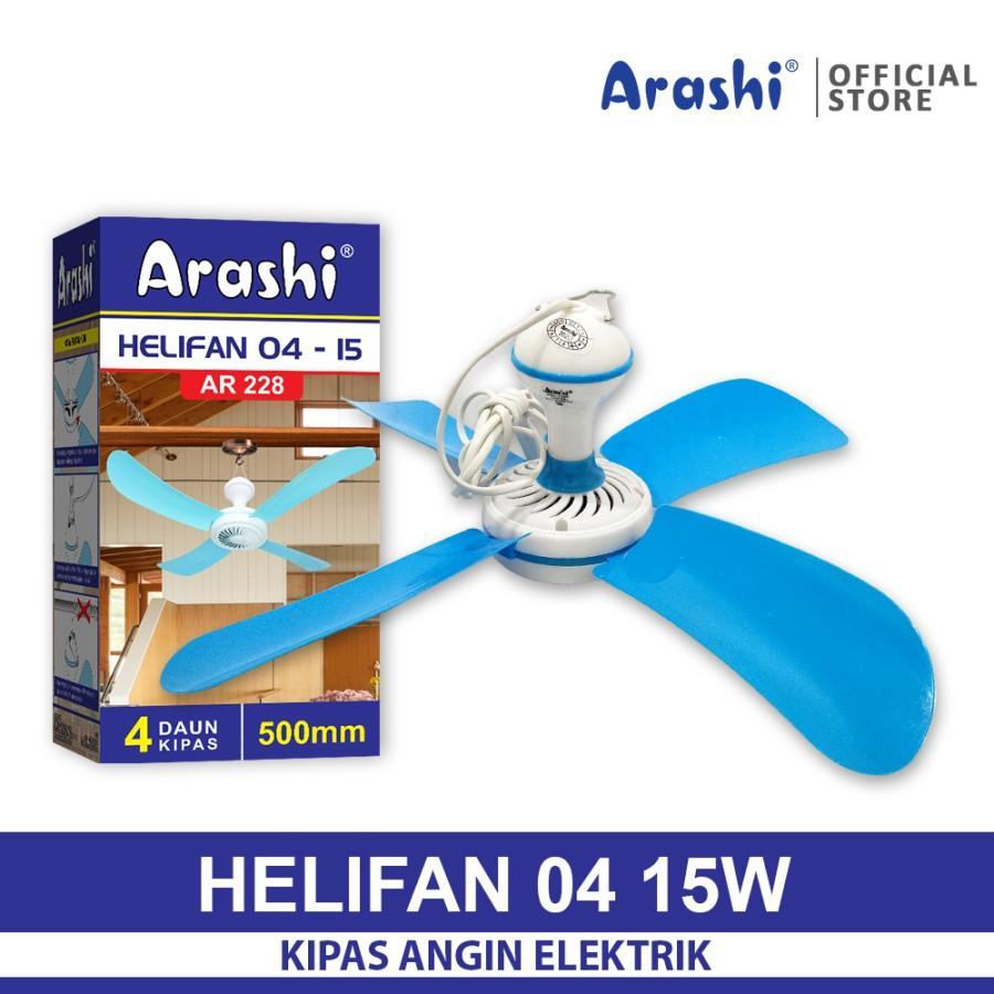 Jual HELIFAN ARASHI Kipas Angin Gantung 15W AR-228 Original | Shopee ...