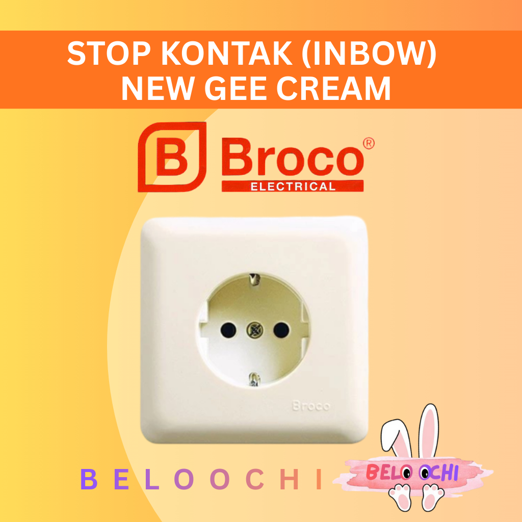 Jual Broco Stop Kontak Arde 5511U New Gee Cream Socket Inbow | Shopee ...