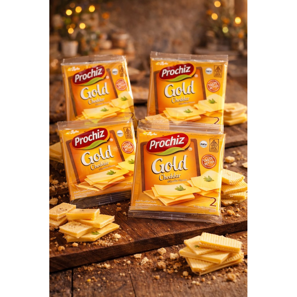 Jual Prochiz Gold Slice Chedar Cheese Renceng | Shopee Indonesia