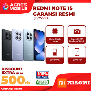 Jual Redmi NOTE 15 5G 8GB 256GB Kamera 108MP 6000mAh ,NFC , Tahan ...