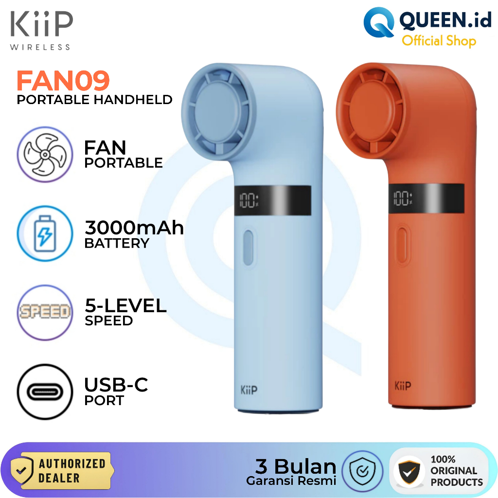 Jual KIIP FAN09 JetTube Handheld Mini Fan Kipas Angin Genggam Portable ...