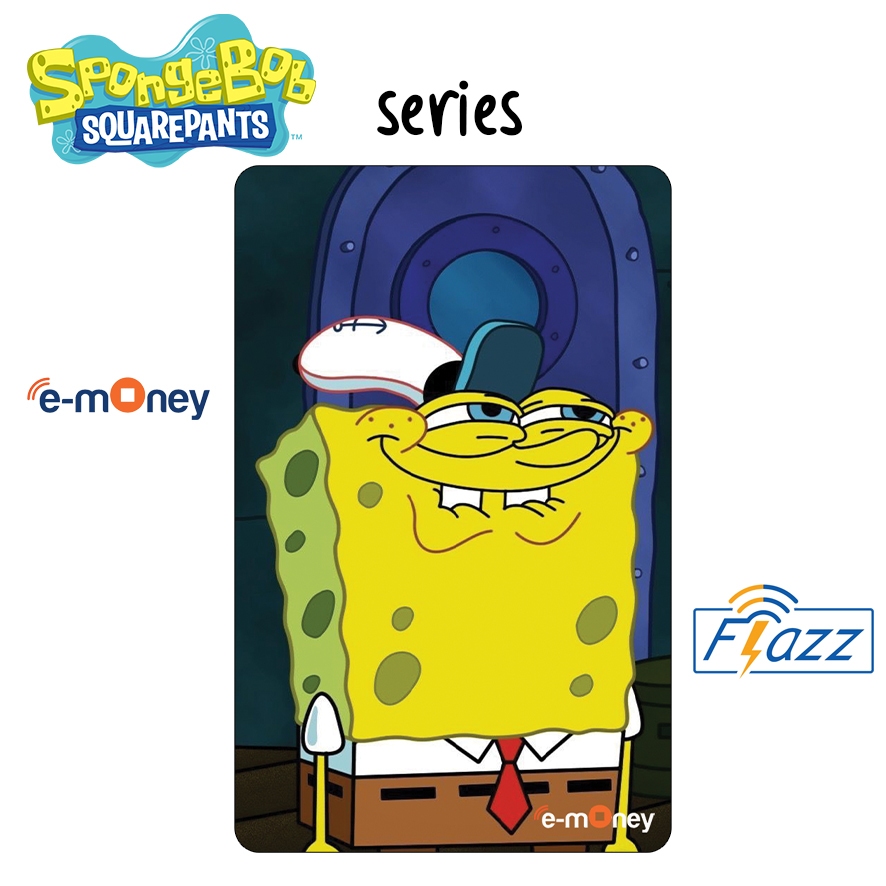 Jual Custom Emoney / Flazz Gen 2 Spongebob Senyum - Kartu Etoll Mandiri ...