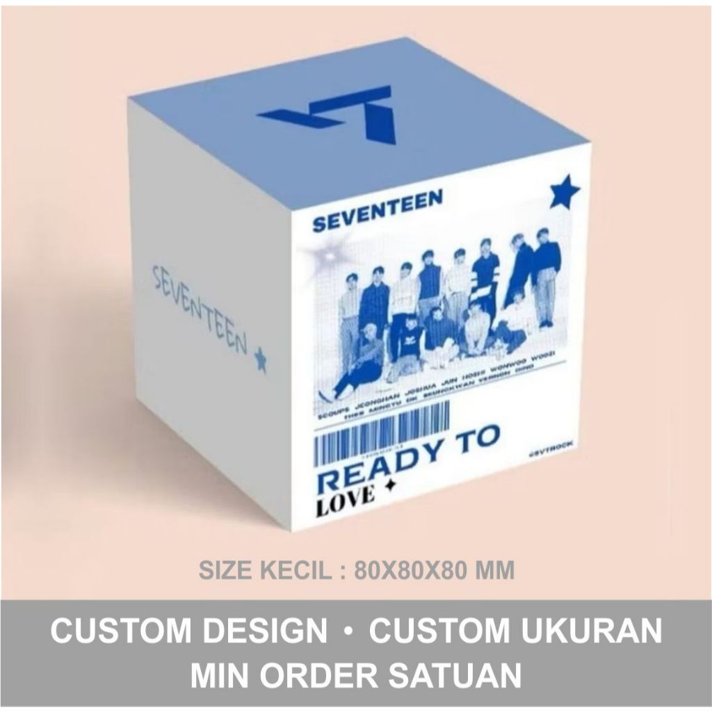 Jual Blind box gift custom - 8x8x8 cm, packaging, souvenir, kado ...
