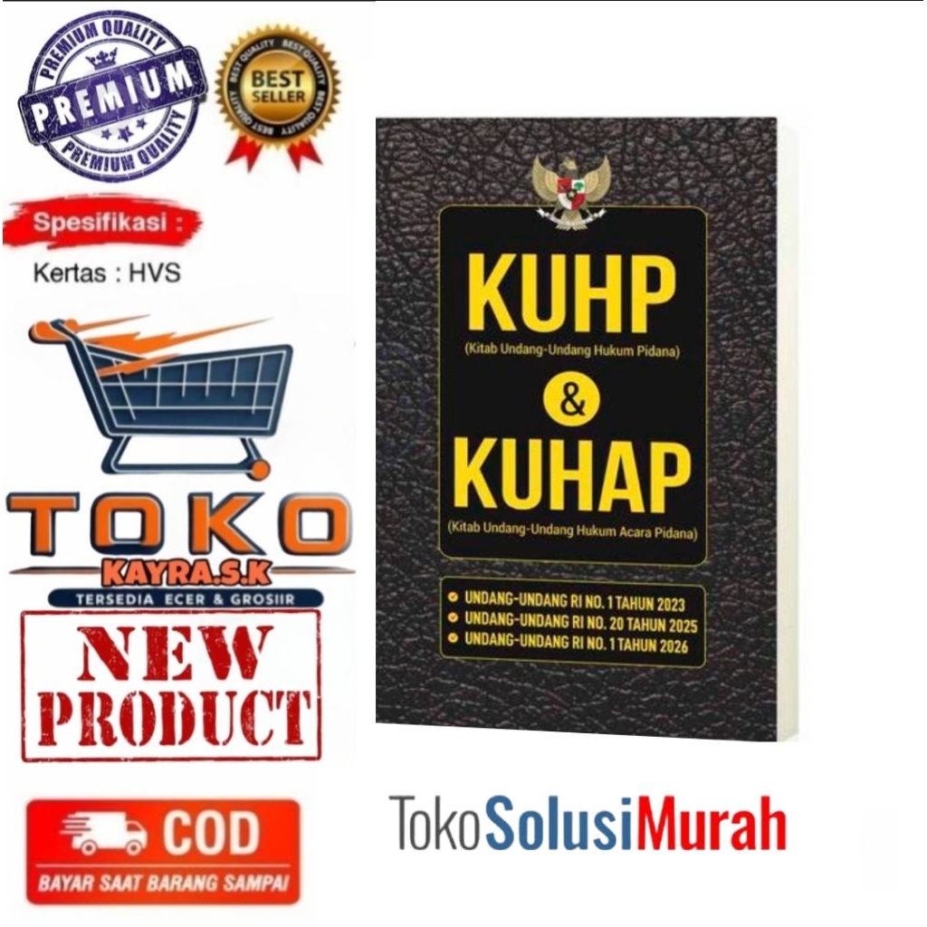 Jual Buku KUHP KUHAP 2025 2026 / Buku Hukum Ilmu Perundang Undangan ...