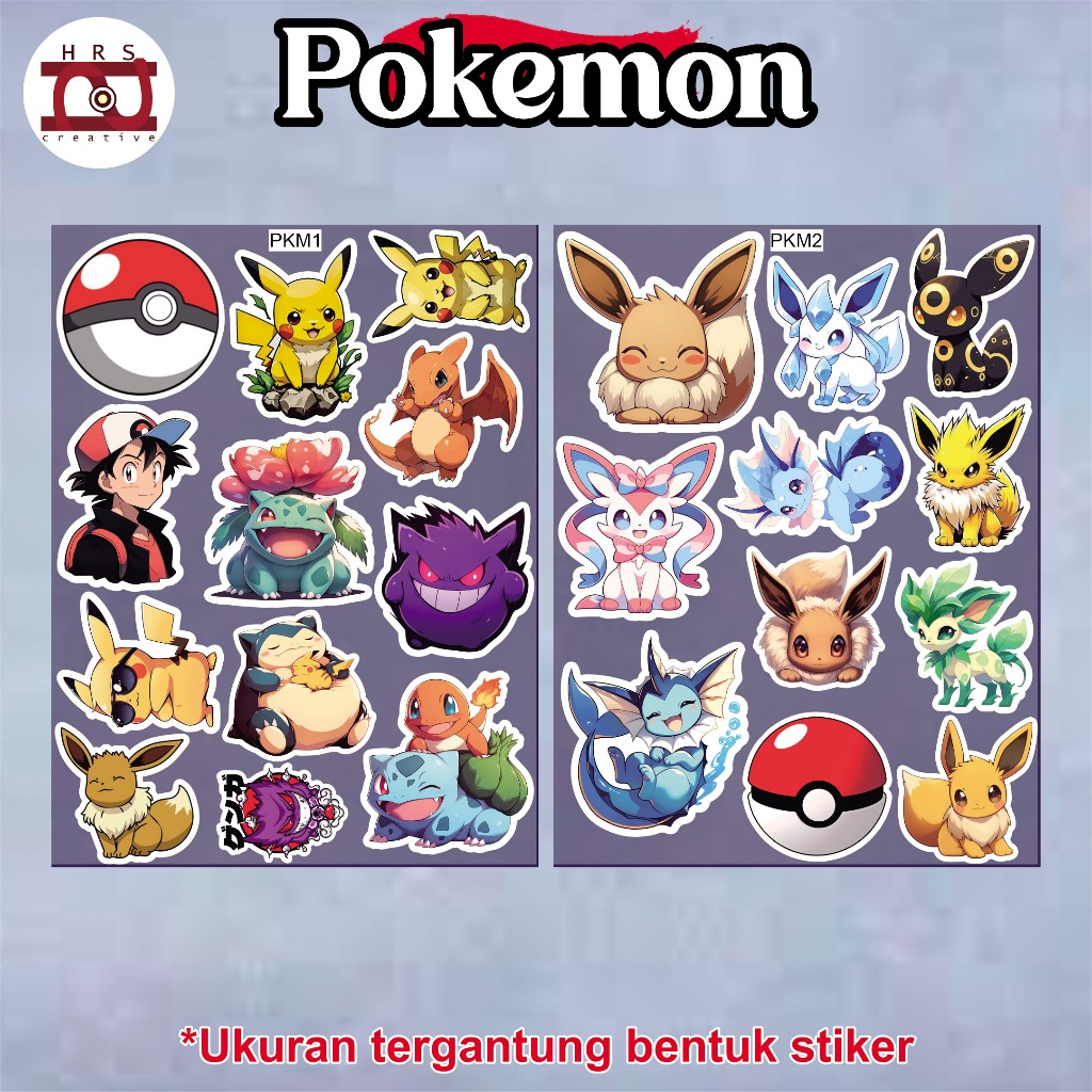 Jual Sticker Pokemon ( scrapbook, coverbook, tumblr, laptop dll ...