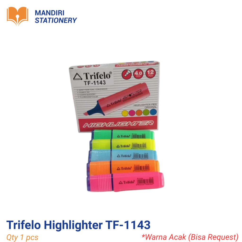 Jual Trifelo Highlighter / Stabilo TF-1143 (pcs) | Shopee Indonesia