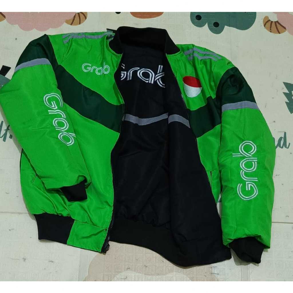 Jual JAKET GRAB HIJAU GRAB HITAM BOLAK BALIK GRAB SEMUA TERBARU 2026 ...