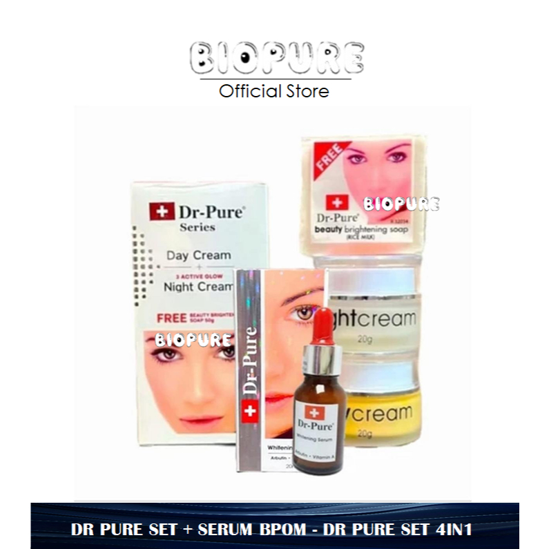 Jual DR PURE SET + SERUM ORIGINAL BPOM - DR PURE SET 4IN1 - PAKET DR ...