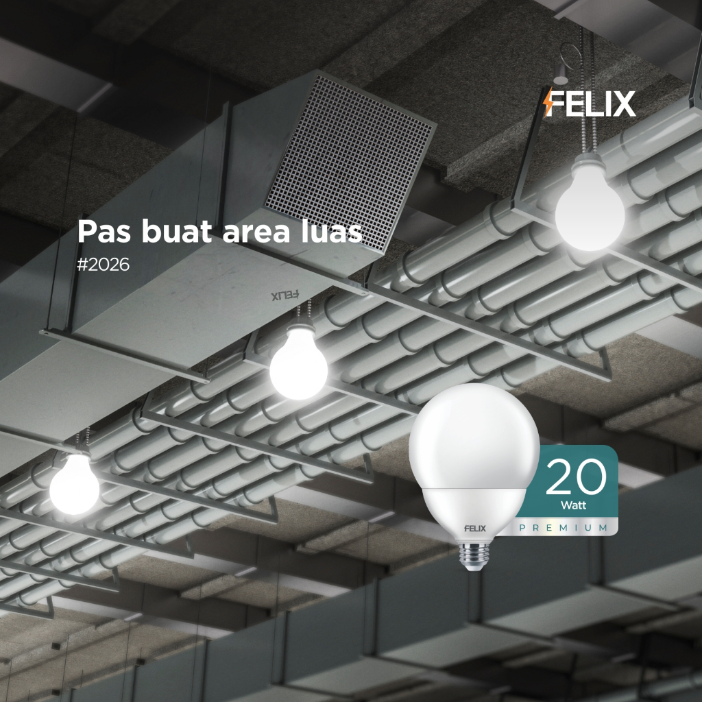 Jual FELIX PREMIUM LED 20W Putih Super Terang Hemat 90% Lampu Global ...