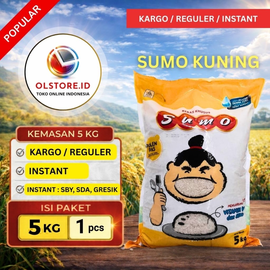 Jual Beras Sumo Kuning 5kg Pengiriman KARGO / REGULER / INSTANT – Beras ...