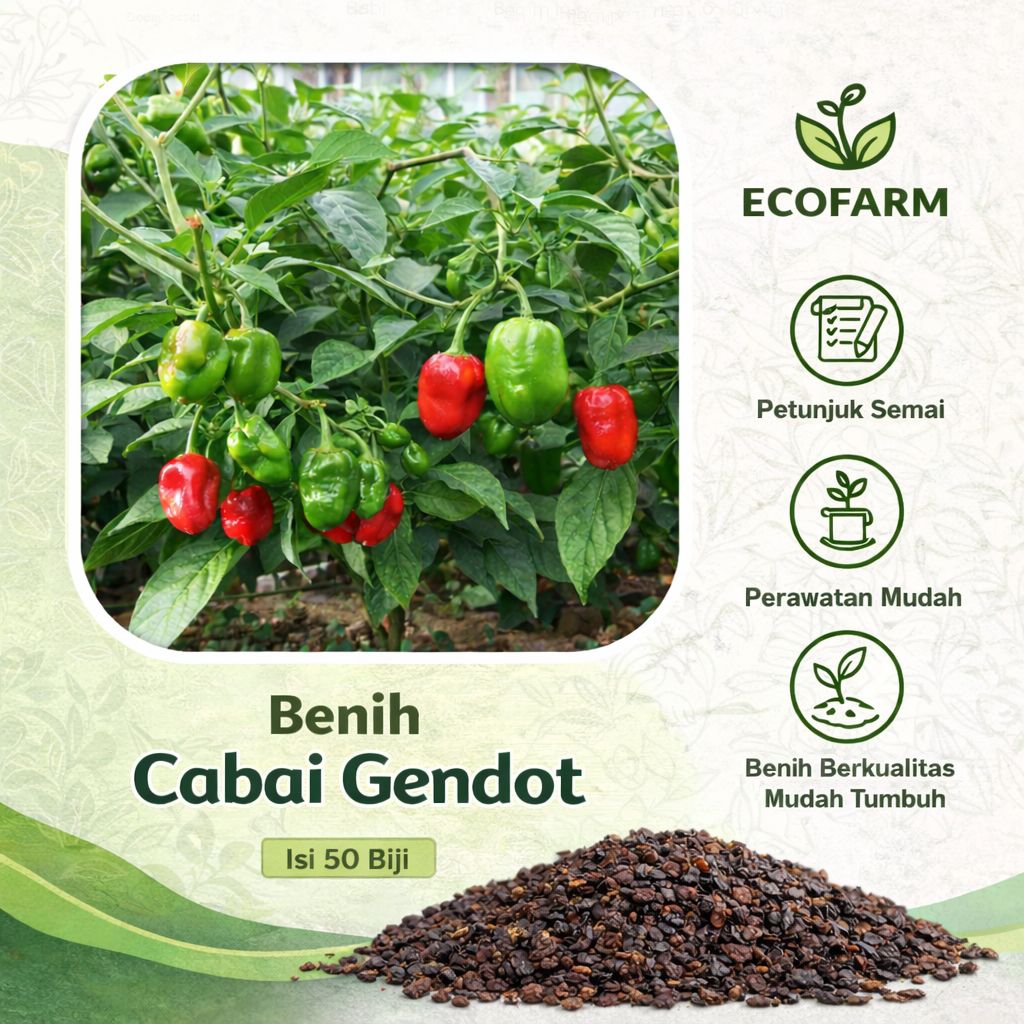 Jual 50 benih cabai gendot,mudah tumbuh perawatan mudah harga murah ...