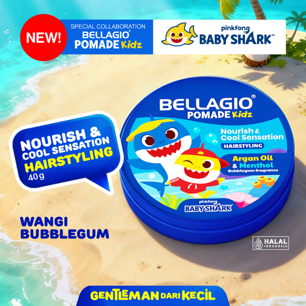 Jual Bellagio Homme Pomade Kidz - Kids BubbleGum (40gr) Pomade Anak ...