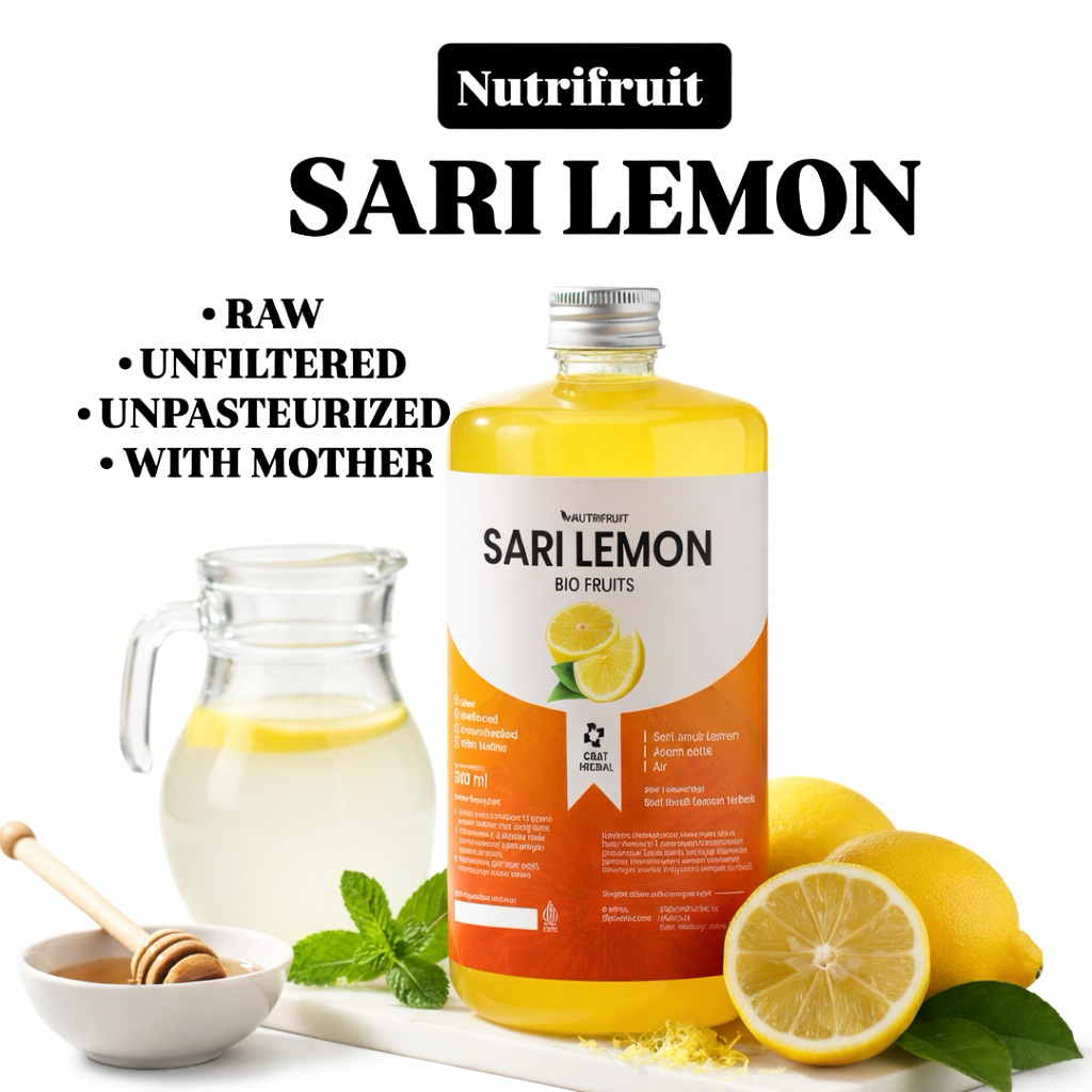 Jual Sari Lemon 500 ML With Mother Organik by Nutrifruit | Shopee Indonesia